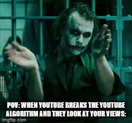 Thanks. Now I have to chase the algorithm to get back to 200 a day. - Imgflip