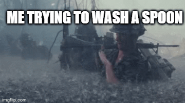 Washing spoons - Imgflip