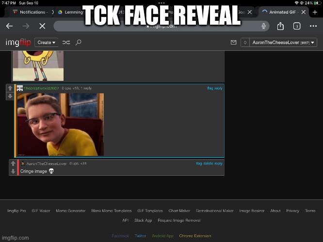 Ban TCK now, he’s underaged - Imgflip
