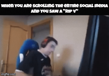 why is everyone is posting v's death??? - Imgflip