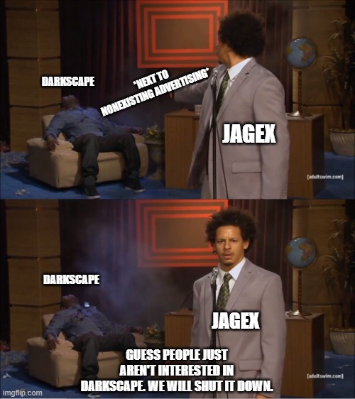 On this day 8 years ago new game mode DarkScape was released. It would ...