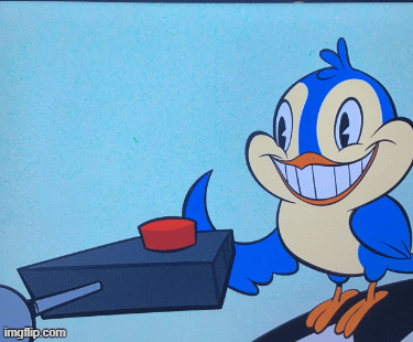 Bird with button - Imgflip