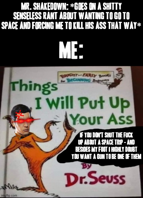 Might as well call me Karma Kiryu over here cuz Mr shakedown is gonna ...