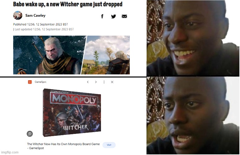 Wake up babe, New Witcher game just dropped - Imgflip