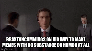 Patrick Bateman Upvote Gif