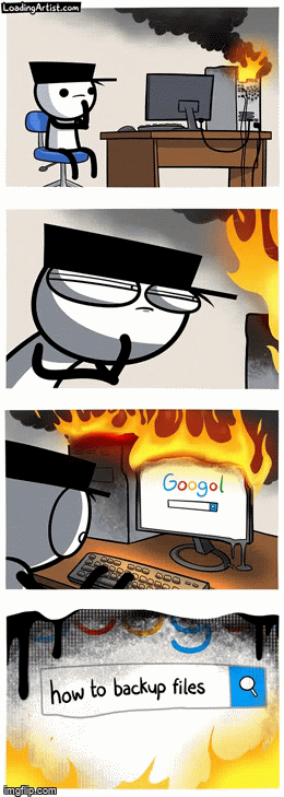 right when your computer is crumbling... - Imgflip