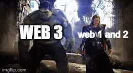 web3 vs web1$2 - Imgflip