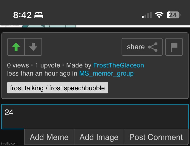 Frost Talking / Frost Speechbubble - Imgflip