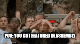 School assemblies be like - Imgflip