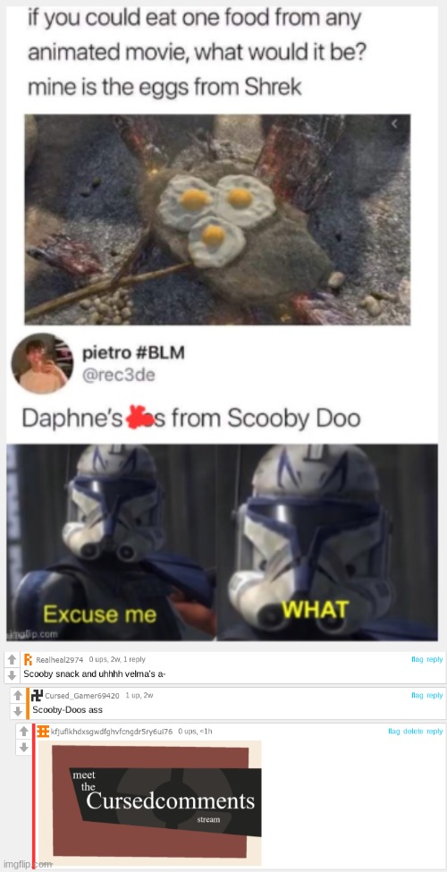 Image tagged in cursed comments - Imgflip