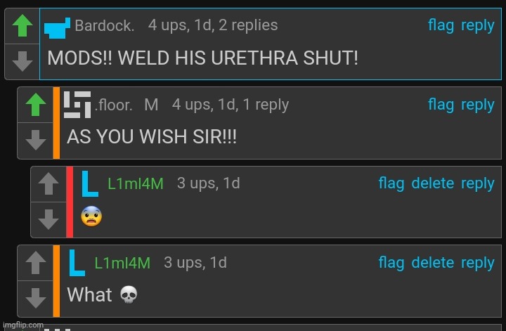 MODS WELD HIS URETHRA SHUT - Imgflip