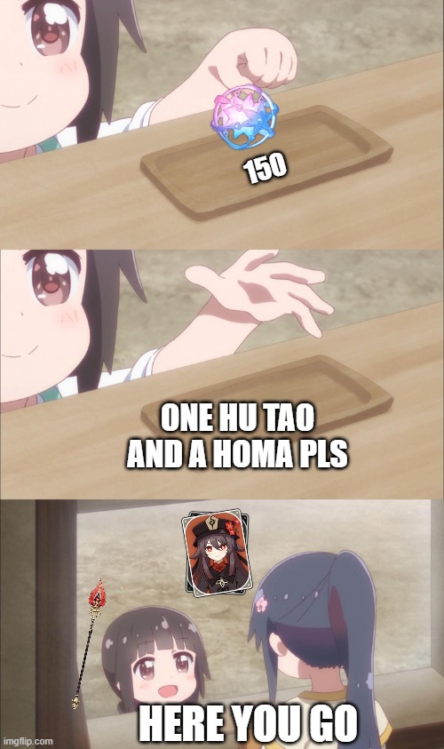 Hu Tao pulls - Imgflip