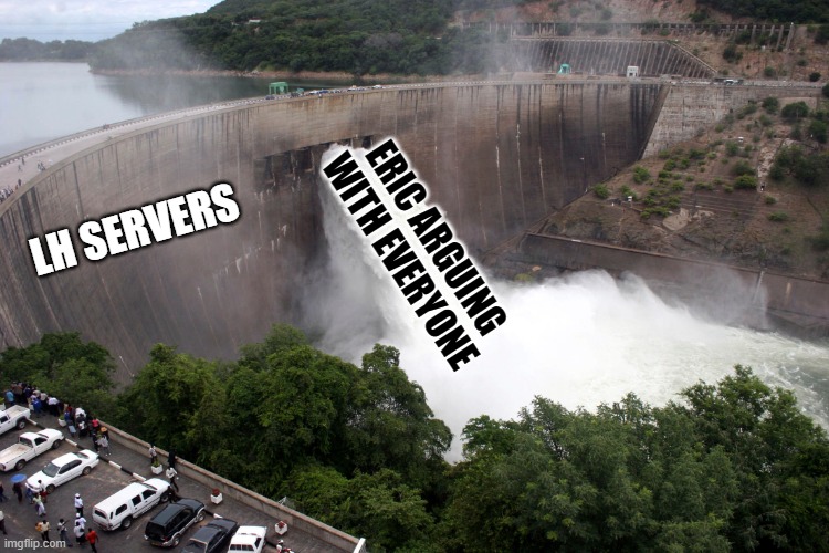 broken water damn - Imgflip