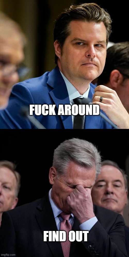 Gaetz v. McCarthy - Imgflip