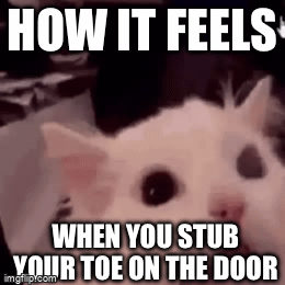 The Infinite Pain Of Stubbing Your Toe - Imgflip