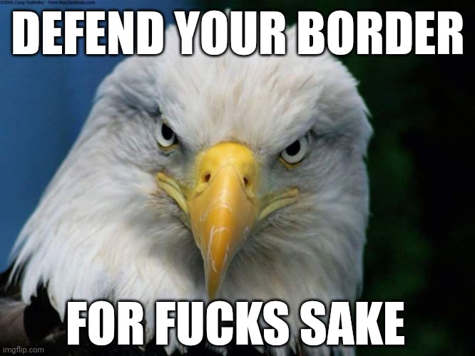 Americans have the right to defend their borders. - Imgflip