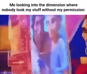 If nobody took my stuff without permission - Imgflip