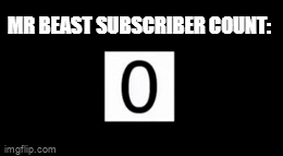 mr beast subscriber count: - Imgflip