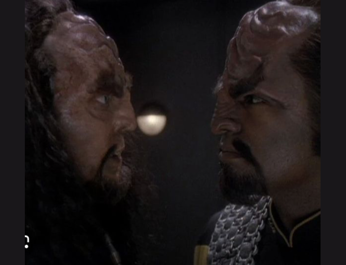Worf and Martok Blank Template - Imgflip