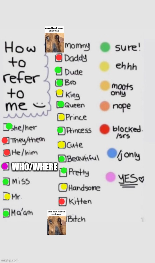 How To Refer To Me :) - Imgflip
