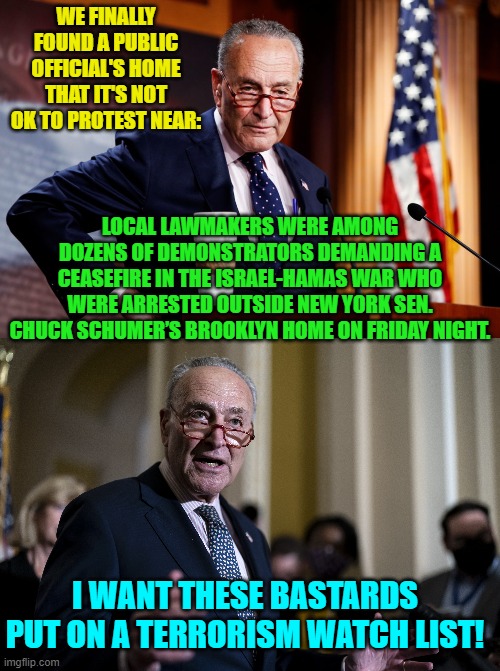 Only the homes of leftist politicians are off limits. Two-tier 'justice ...