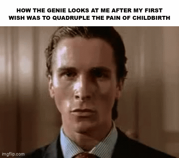 Patrick Bateman stares - Imgflip