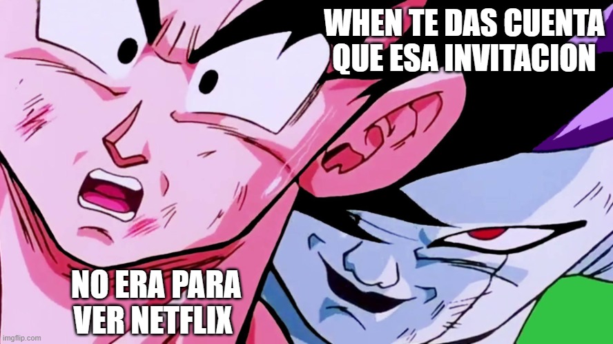 Freezer behind Goku - Imgflip