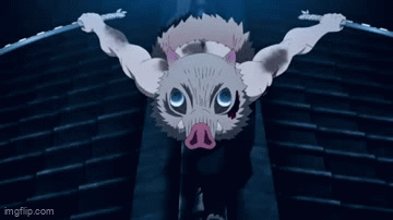 Inosuke running - Imgflip