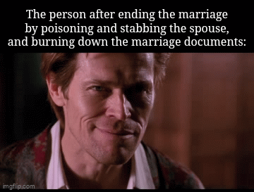 The ending of marriage - Imgflip
