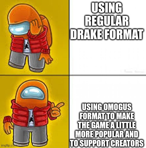 among us drake hotline bing - Imgflip