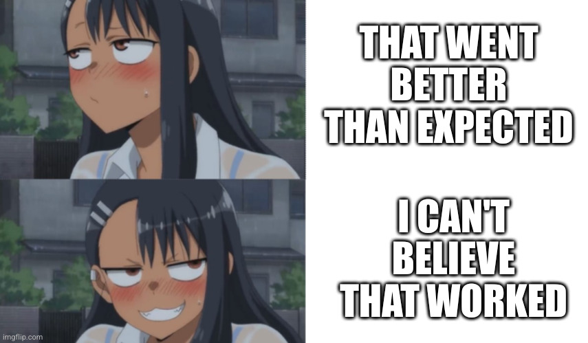 With tongue - Imgflip