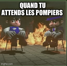 2 idiot dans un bar qui brûle - Imgflip