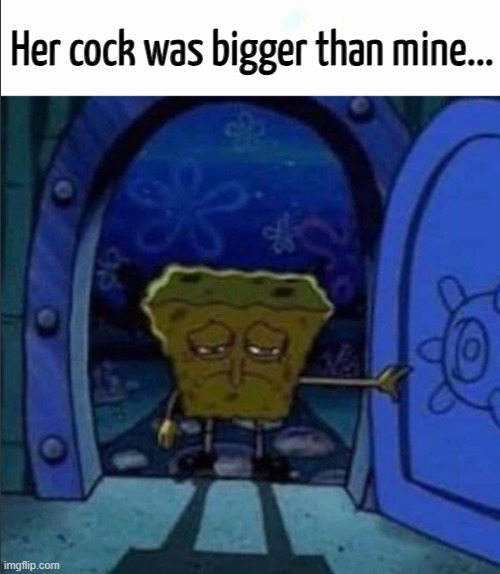 SpongeBob walking out of the door - Imgflip
