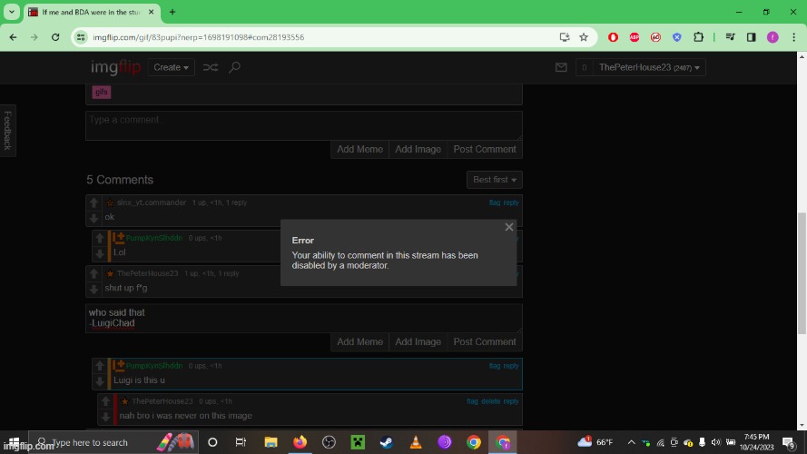 which one of y'all messed up our ability to comment on MSMG?-LuigiChad ...