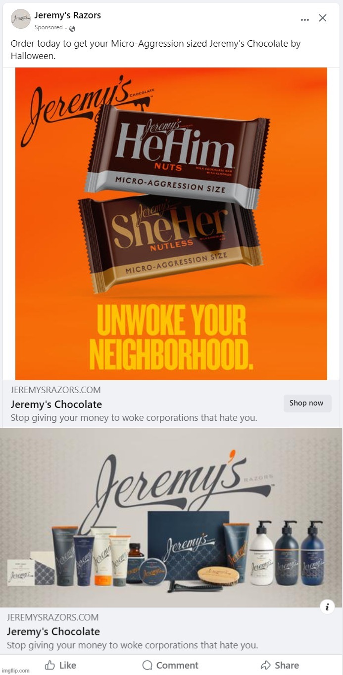 Bait & Switch Facebook ad - Imgflip