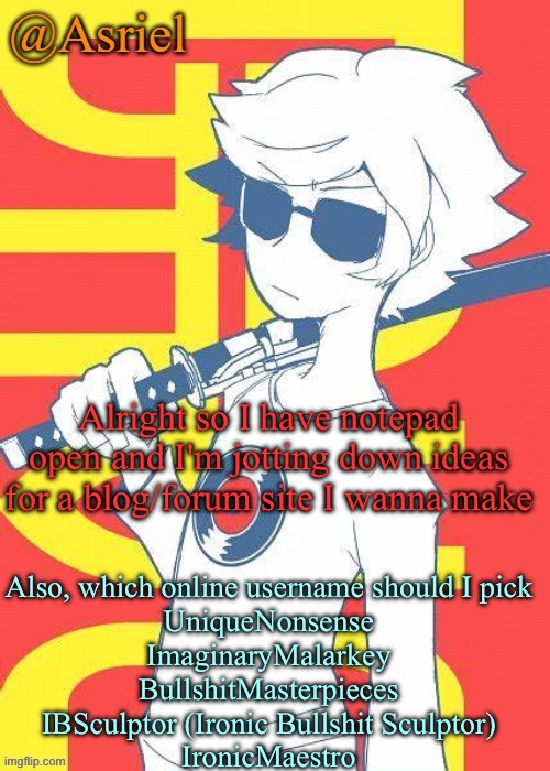 Asriel's Dave Strider template - Imgflip