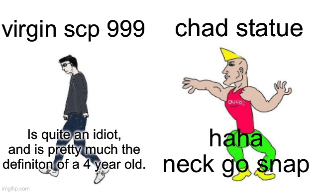 4 year old vs a statue that moves at lightspeed and snap neck - Imgflip