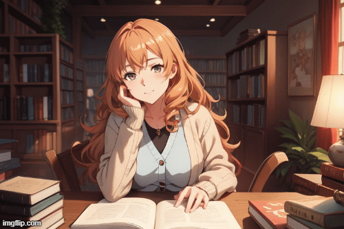 reading girl - Imgflip