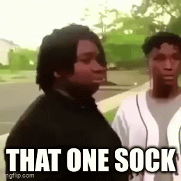 that one sock - Imgflip