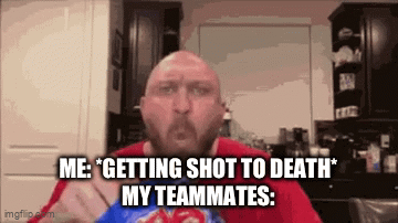 oh my god he just got shot in the face with an RPG really this guy sux ...