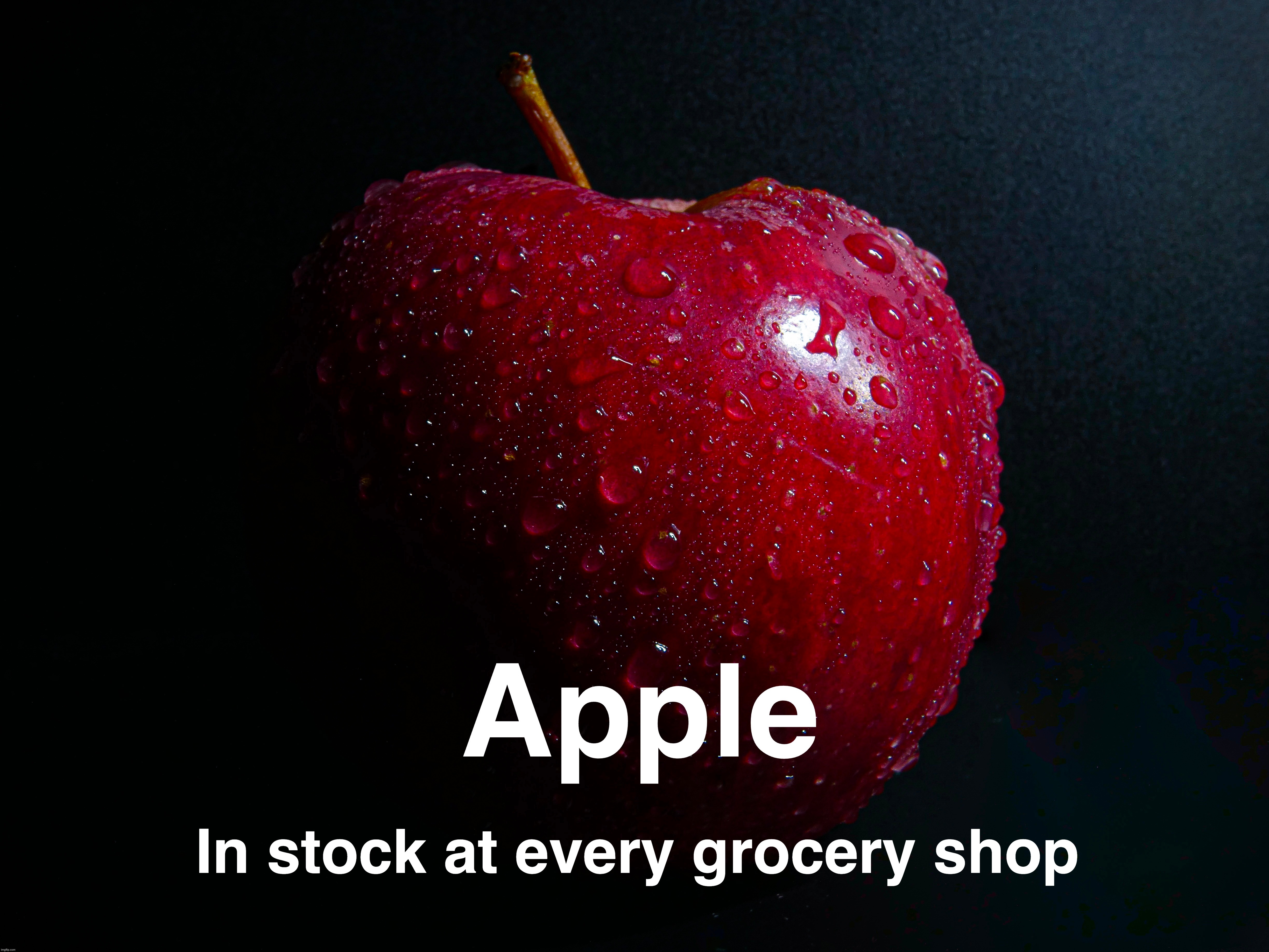 Ad for an apple - Imgflip