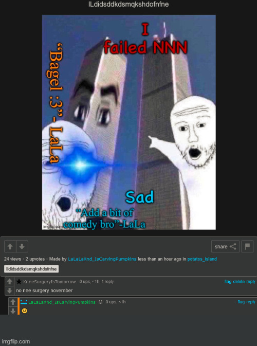 he failed the challenge - Imgflip