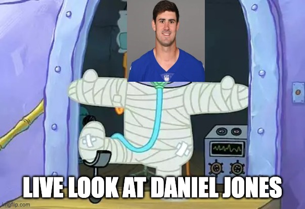 Live look at Daniel Jones - Imgflip