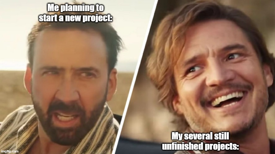 Nick Cage and Pedro pascal - Imgflip
