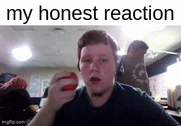 Me Eating Apple while staring at you - Imgflip