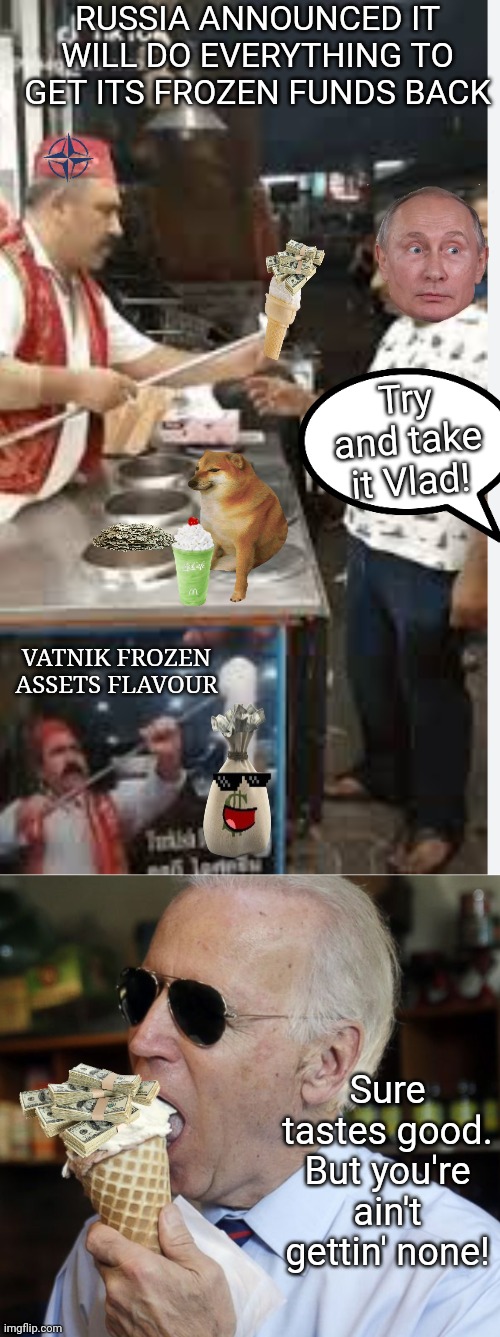 Russia announced it will do everything to get its frozen assets back so ...