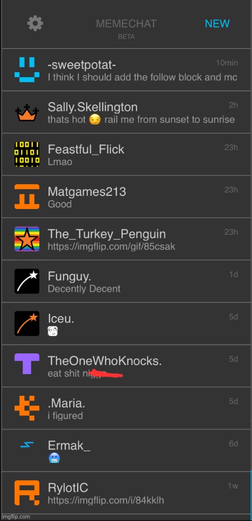 Memechat reveal (very cool trend!!1!1) - Imgflip