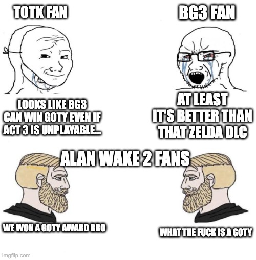 Baldur's Gate 3 wins Ultimate Game of the Year (Fan Vote) at Golden Joysticks Awards 2023, Alan ...