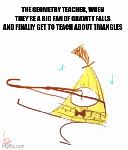 When you're taught about triangles - Imgflip