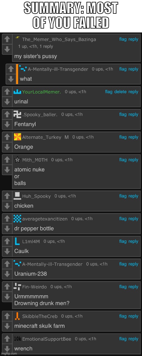 Msmg was asked to think of the most random items… - Imgflip